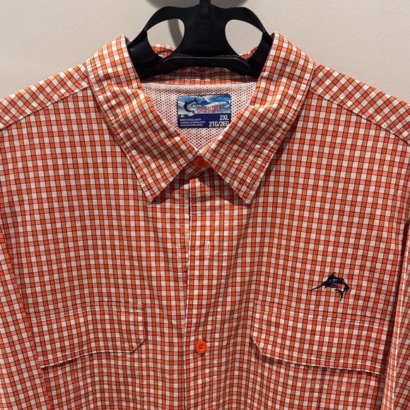 Bass Pro Shops | Shirts | Bass Pro Shops Orange And White Checkered ...